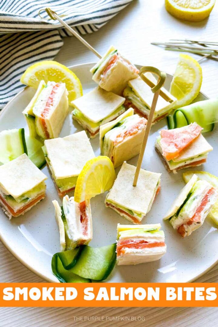 Smoked Salmon Bites with Cream Cheese & Cucumber