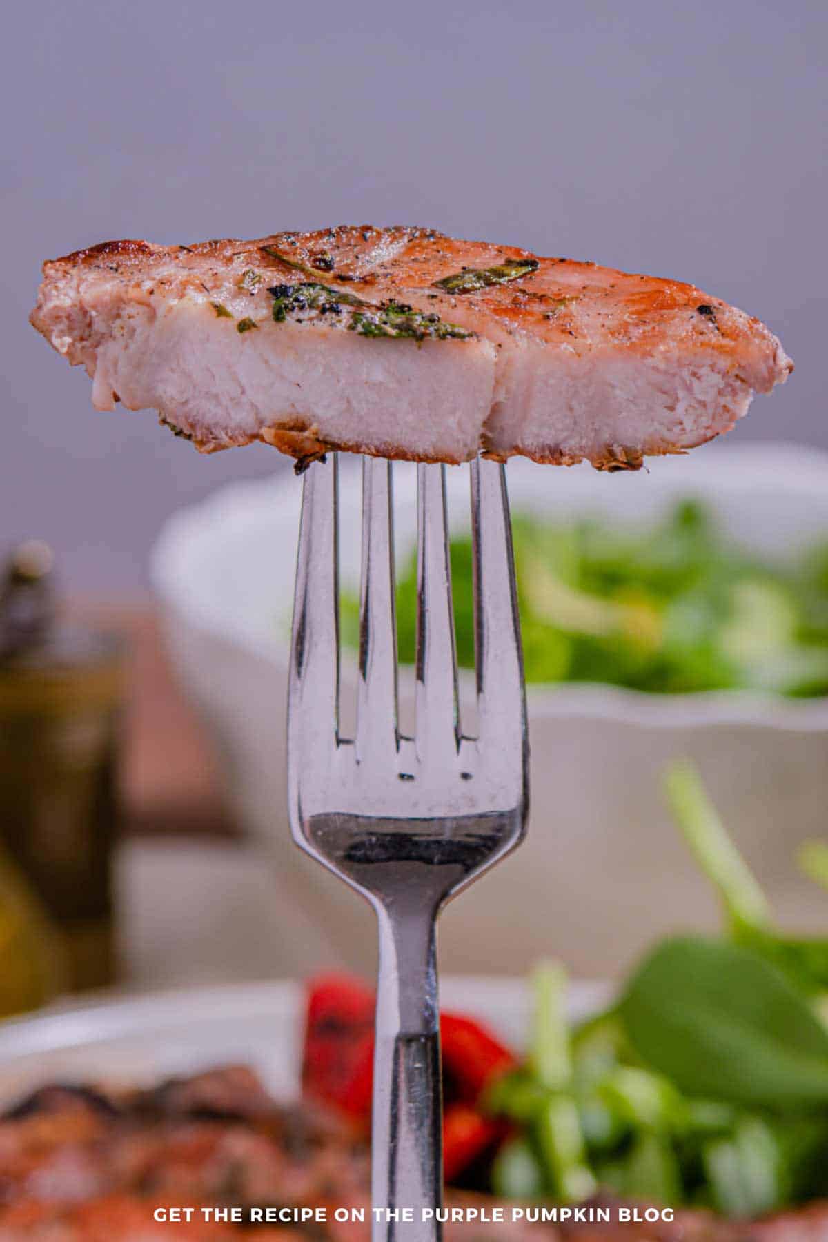 Charcoal Grilled Pork Chops with Fresh Herbs: Summer Grilling
