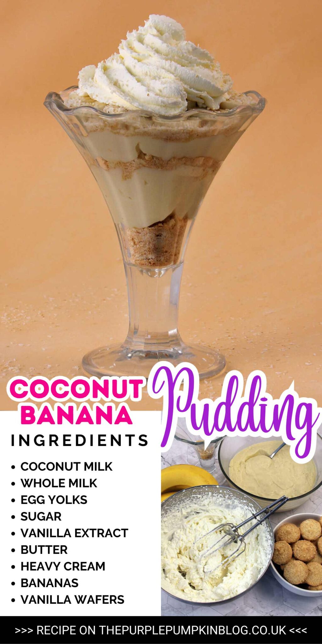 Delicious Coconut Banana Pudding Parfaits Dessert Recipe