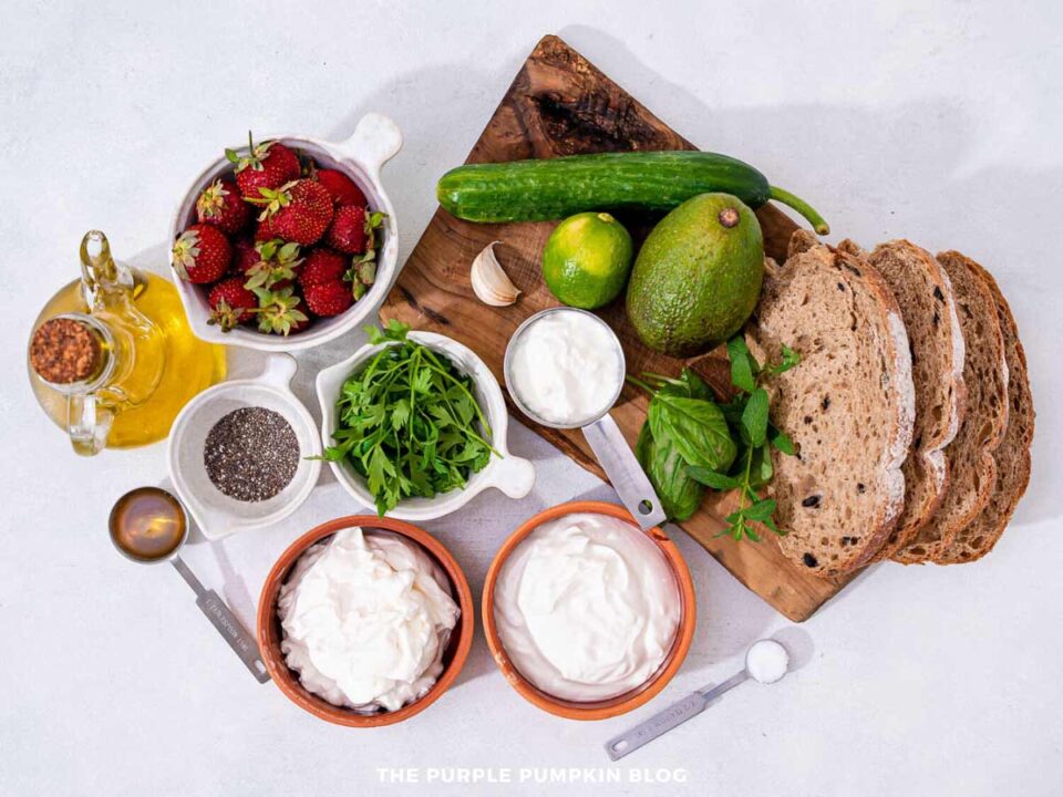 Cream Cheese Canapés 2 Ways: Sweet & Savory + Avocado Dip