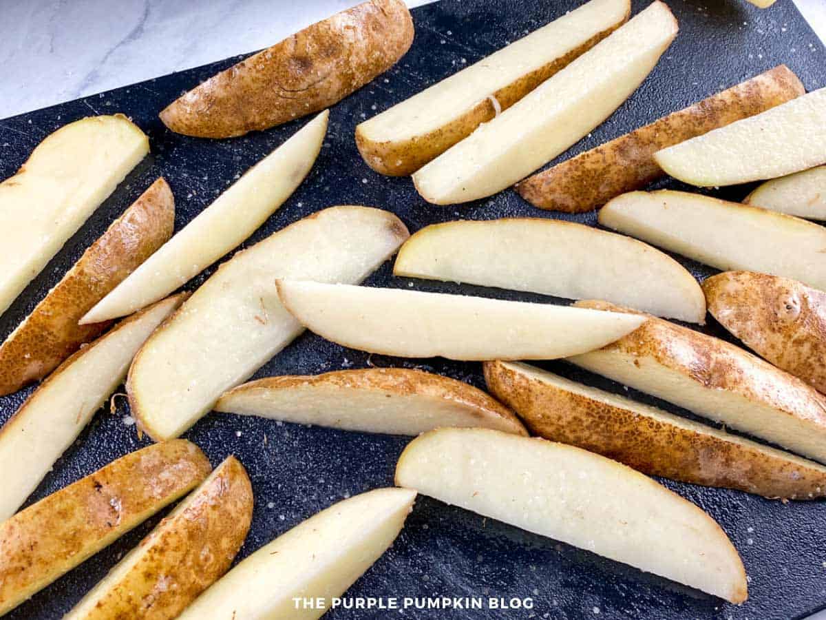 Parmesan Truffle Potato Wedges: Air Fryer Recipe