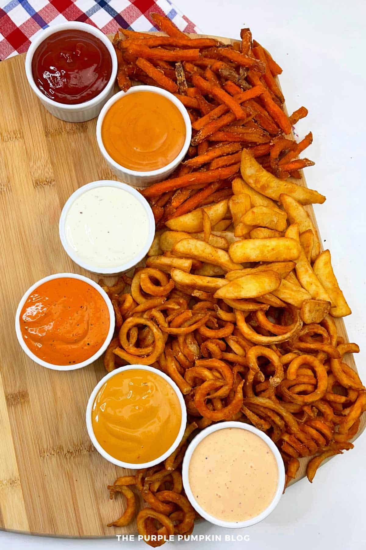 Awesome French Fries Board for Parties: French Fries Charcuterie!