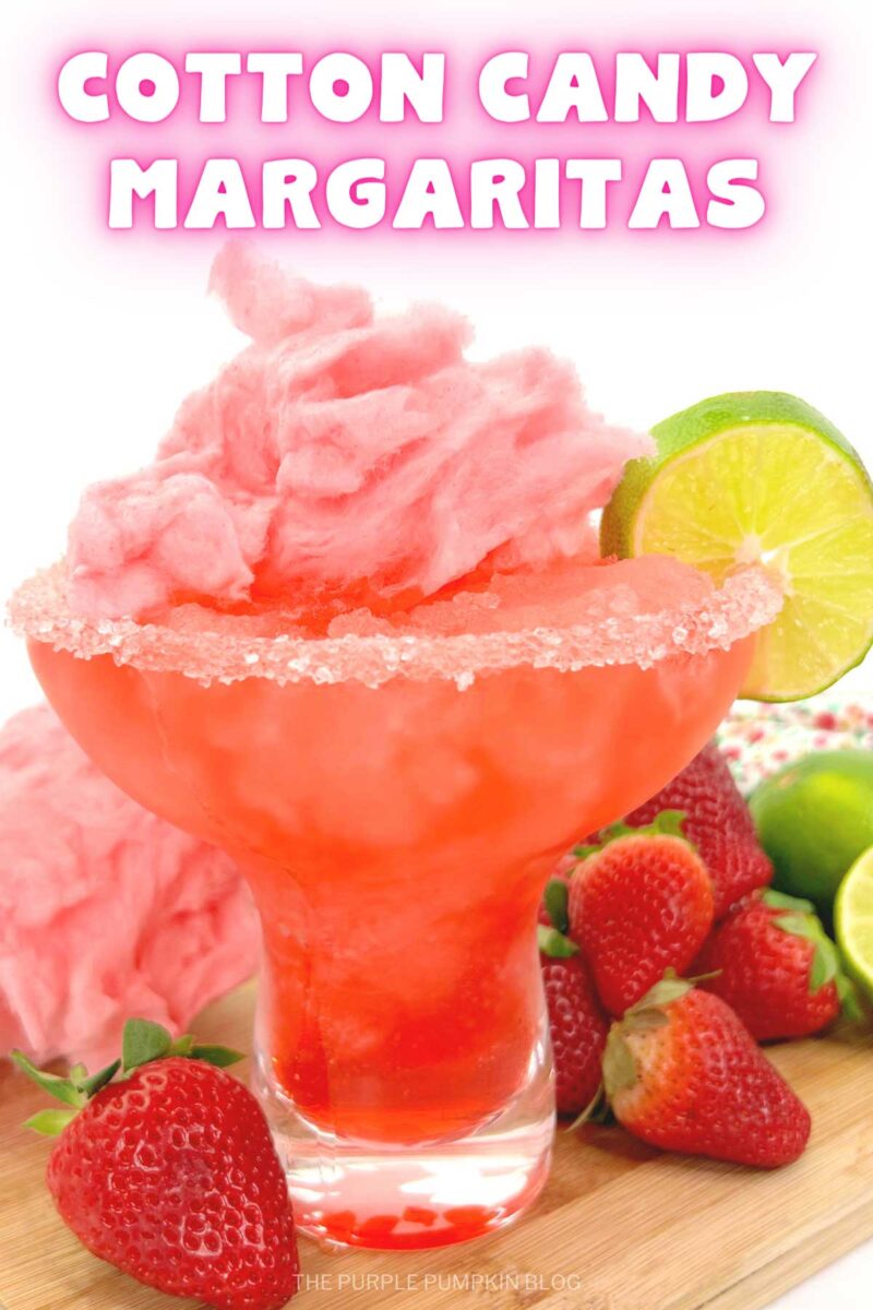 Easy Cotton Candy Margaritas—Ultimate Pink Cocktail!