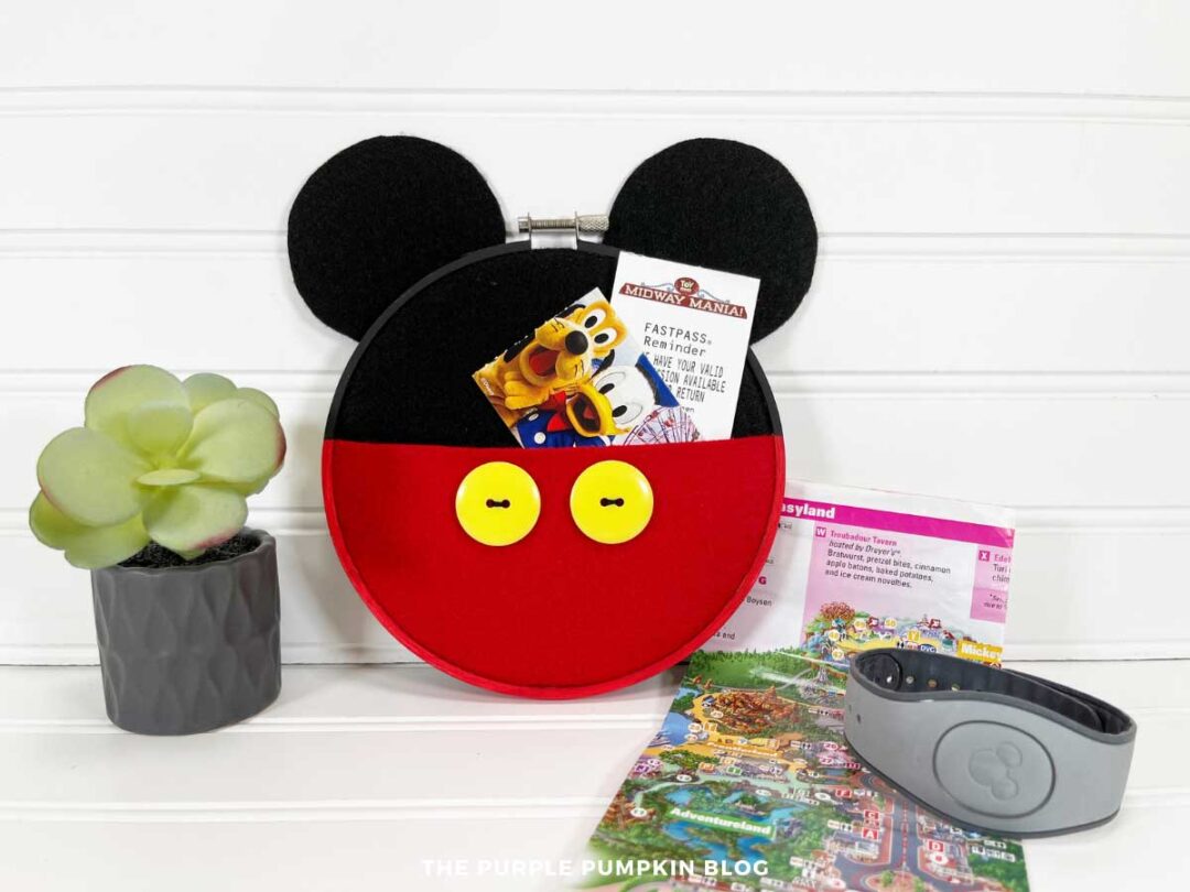 Disney Mickey Mouse Pocket Organizer Craft - Easy DIY