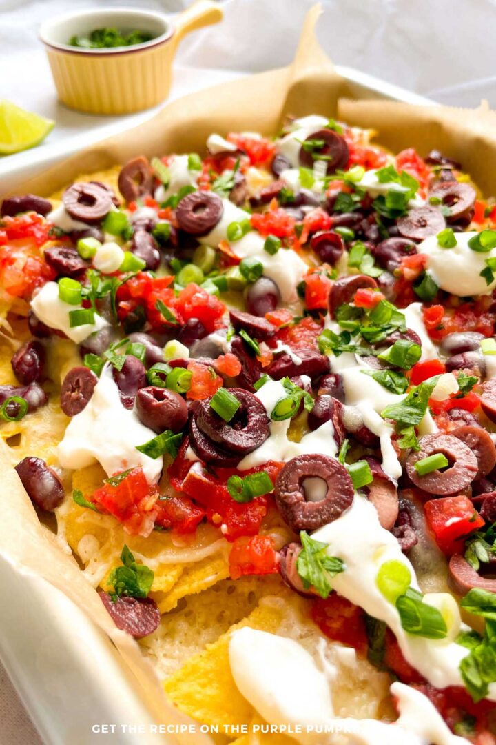Best Vegetarian Sheet Pan Meatless Nachos Recipe