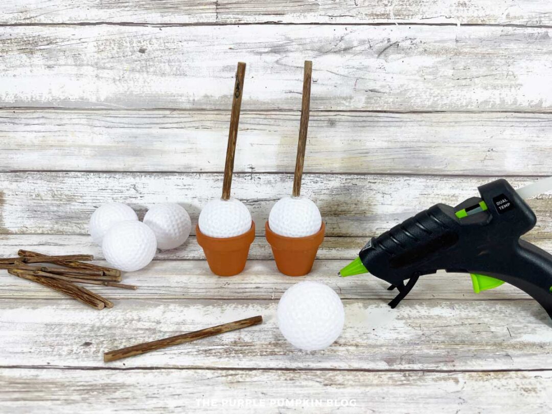 Golf Ball Pumpkins Craft