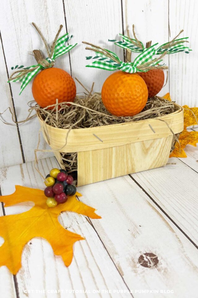 Golf Ball Pumpkins Craft