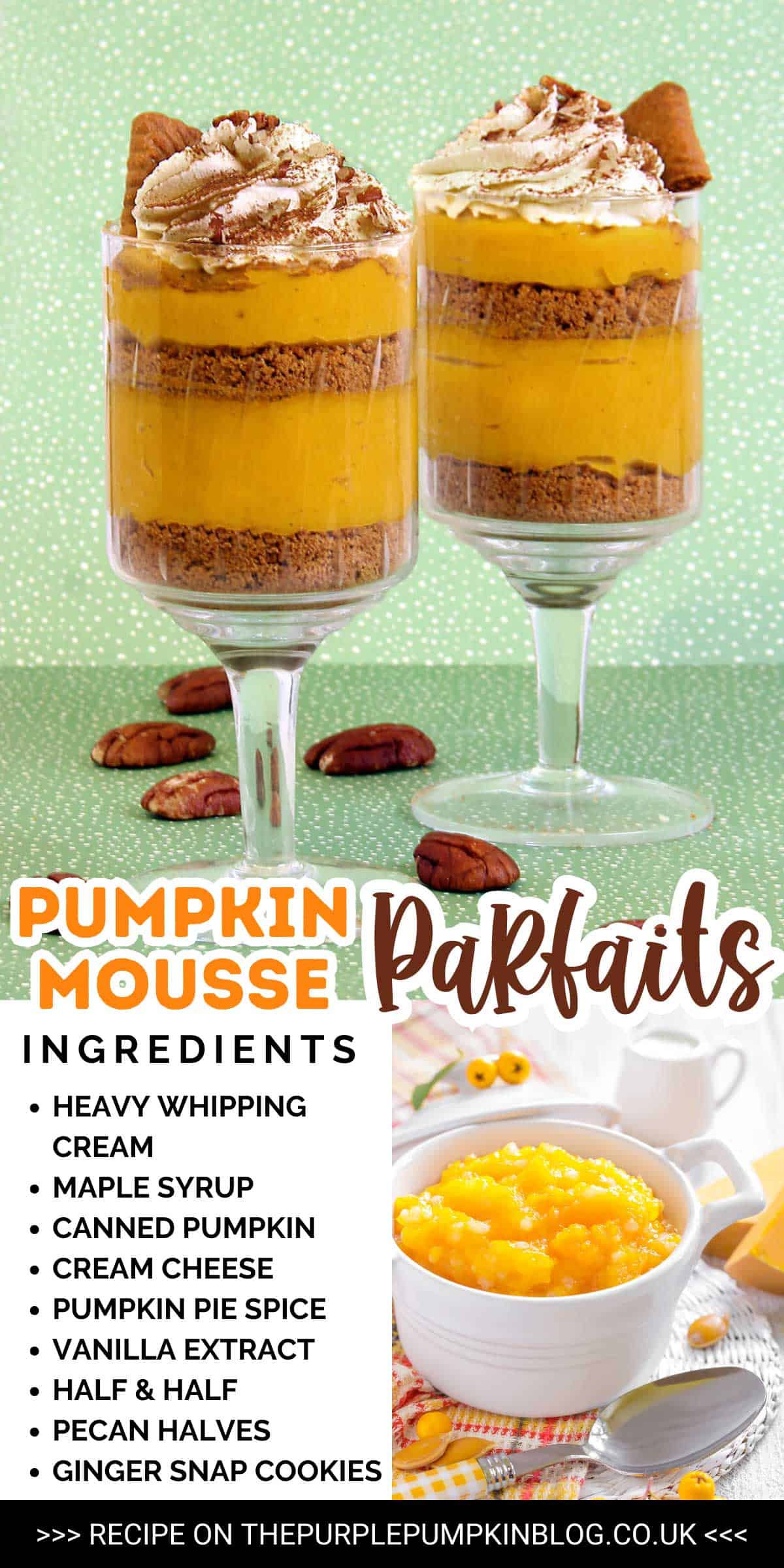 Easy Fall Pumpkin Pie Mousse Parfaits Dessert Recipe