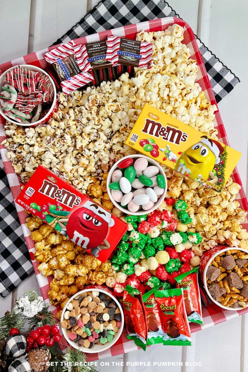 Christmas Movie Night Snack Board (Easy Holiday Tray)