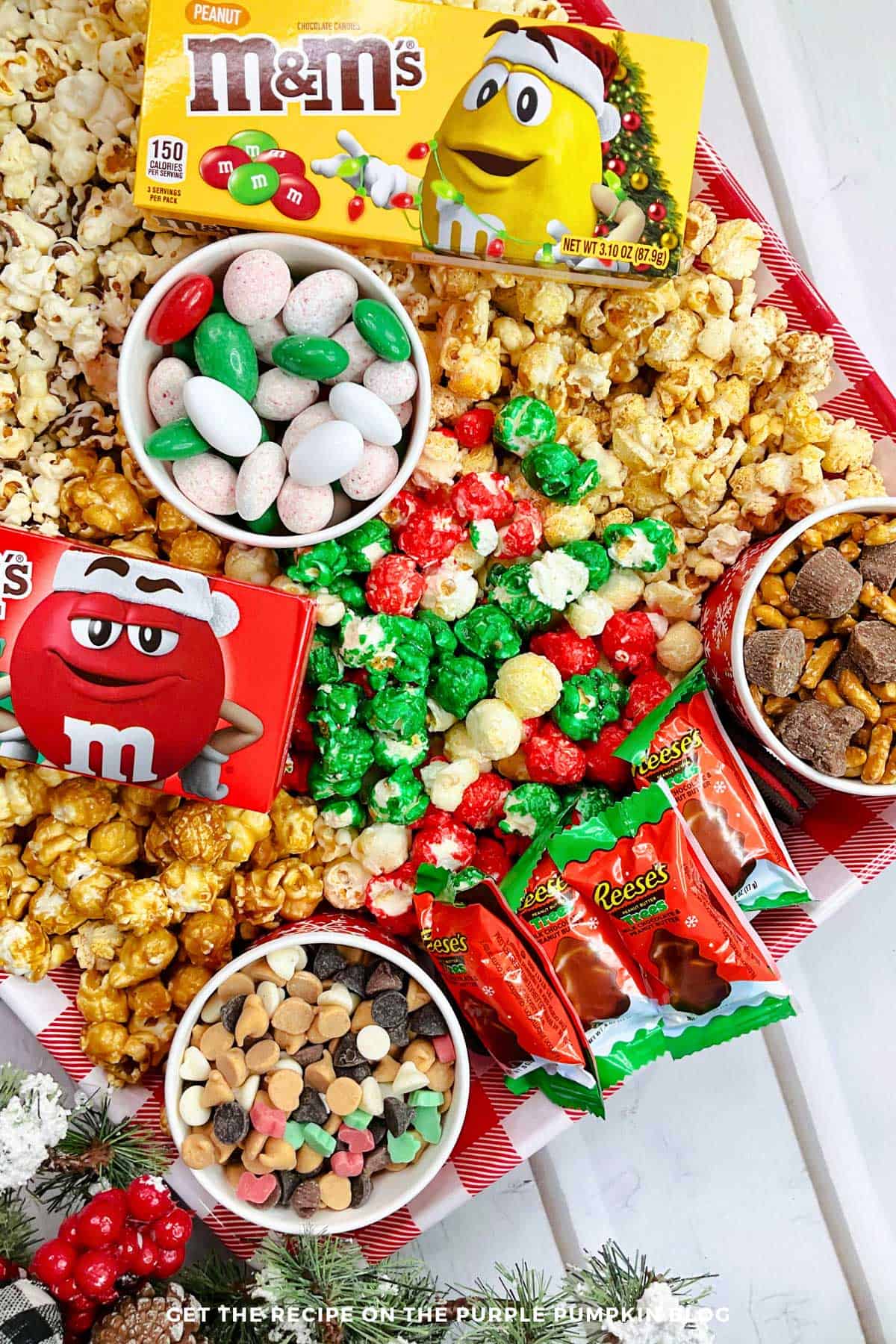 Christmas Movie Night Snack Board (Easy Holiday Tray)