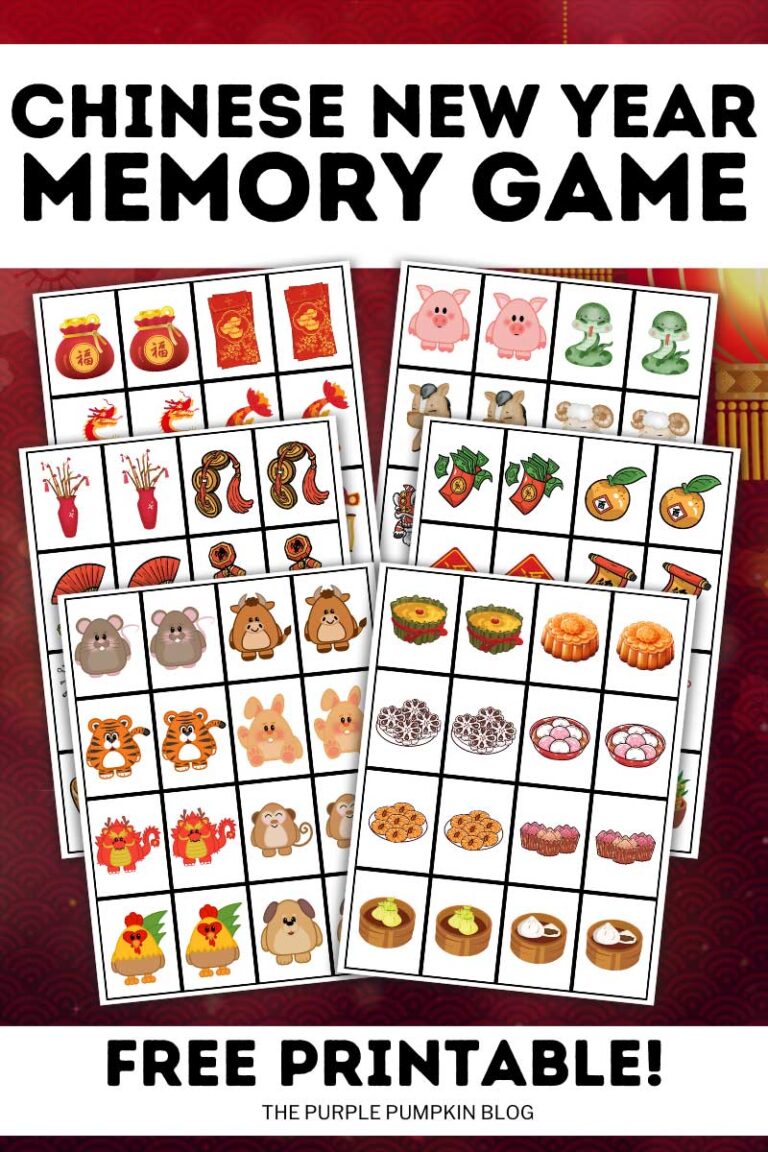 Free Chinese New Year Memory Card Game Printable