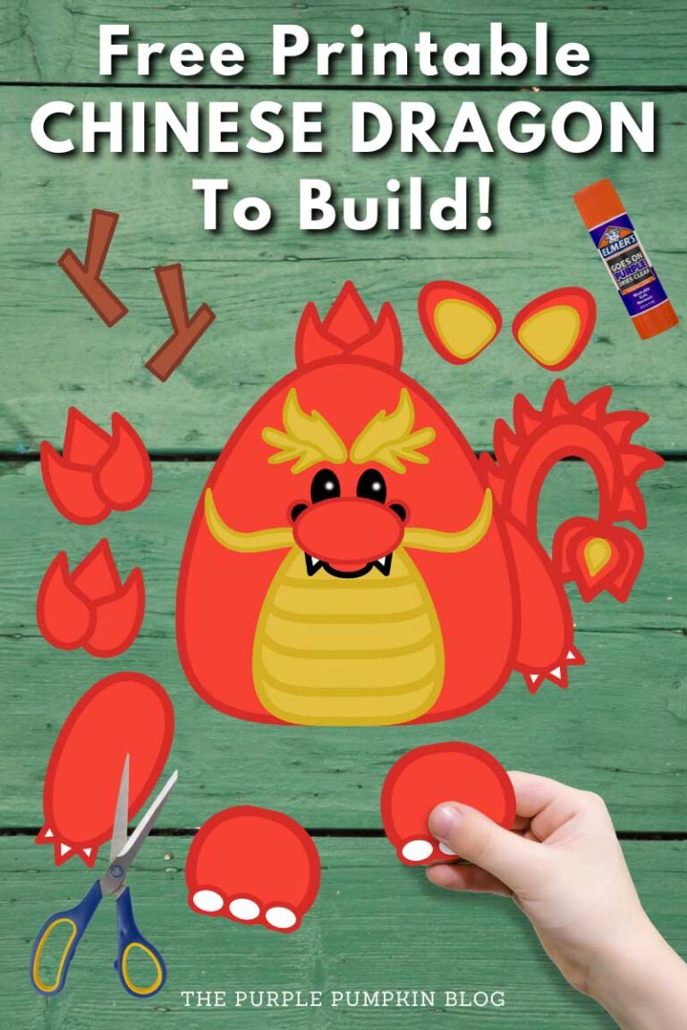 Free Build A Chinese Dragon Printable Craft! New Year Fun