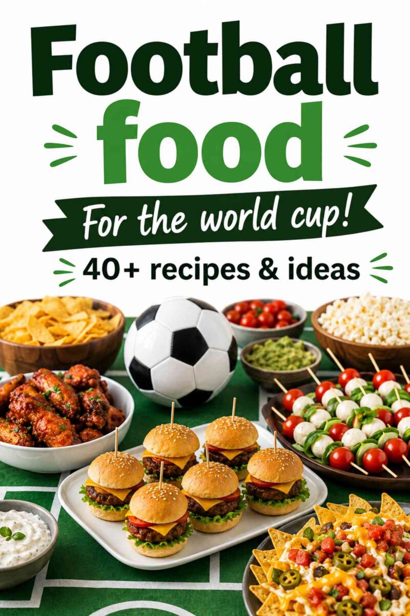 Football Food for the FIFA World Cup! Big Game Recipes & Ideas