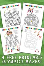 Free Printable Summer Olympics Mazes (Paris 2024 Games)