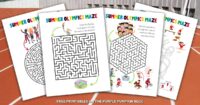 Free Printable Summer Olympics Mazes (Paris 2024 Games)