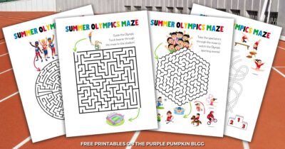 Free Printable Summer Olympics Mazes (Paris 2024 Games)