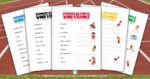 Free Printable Summer Olympics Word Scramble Worksheets