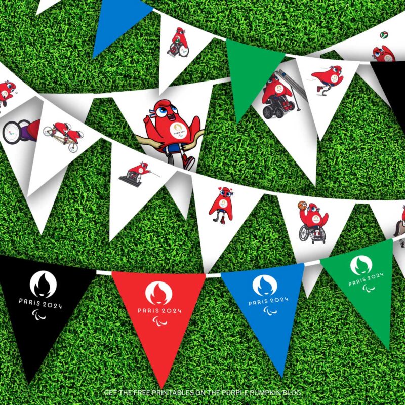 Free Printable Paralympics Bunting Flags Summer Games 2024