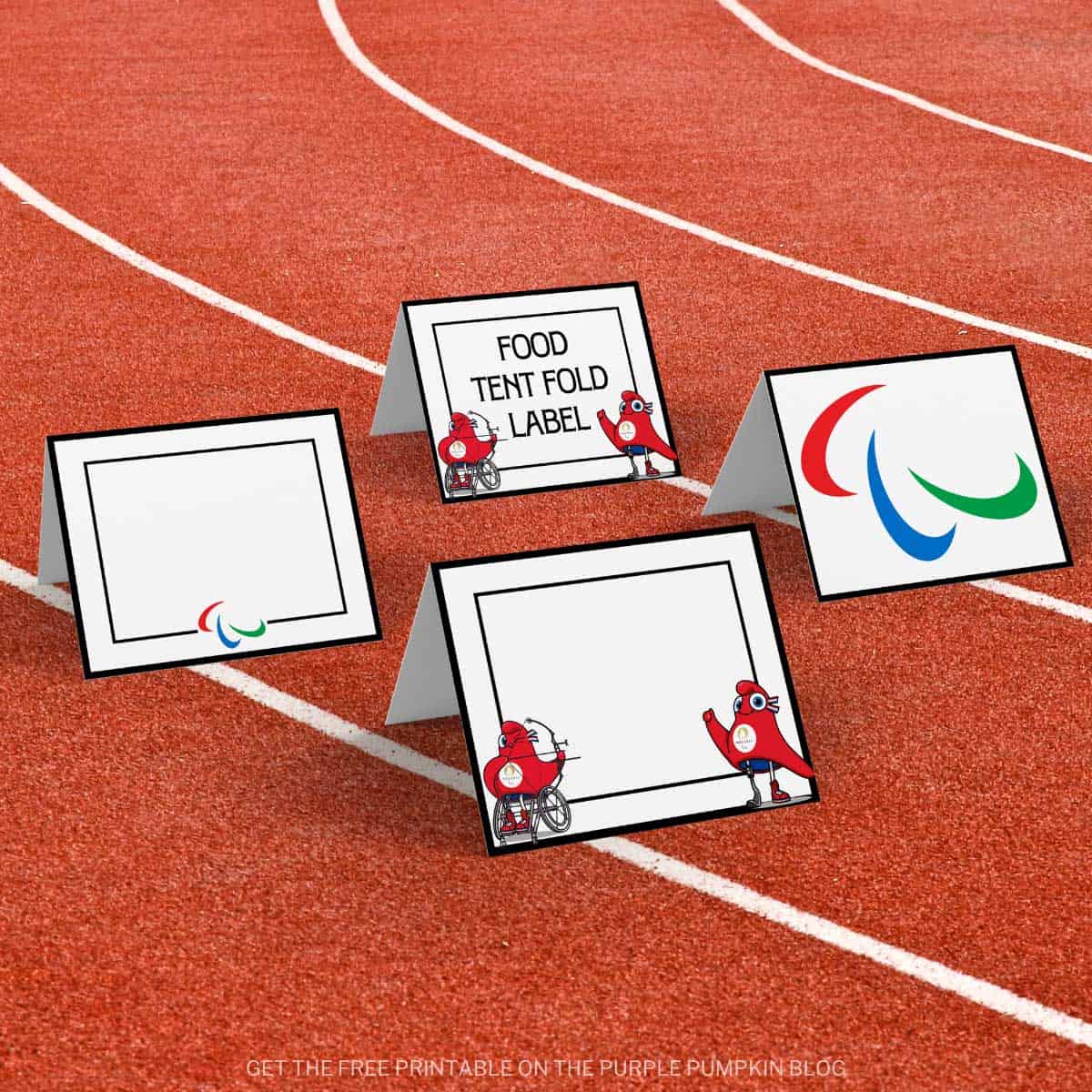 Free Printable Paralympics Party Food Labels (Paris 2024)