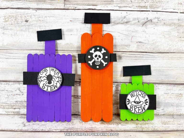 How to Make Craft Stick Magic Potion Bottles for Halloween!