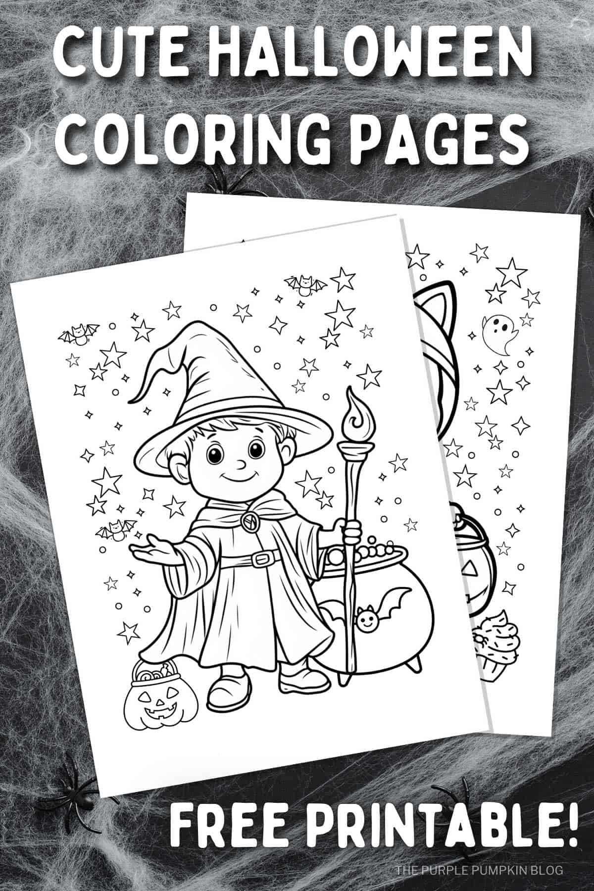 Free Printable Trick or Treat Coloring Pages for Halloween