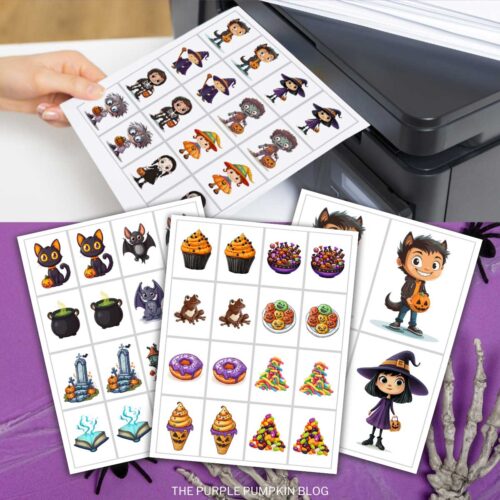 Free Printable Trick or Treat Halloween Memory Match Game