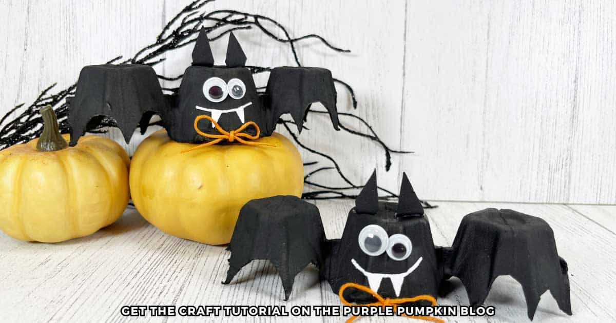 Recycled Egg Carton Bats: An Easy Halloween Craft for Kids!