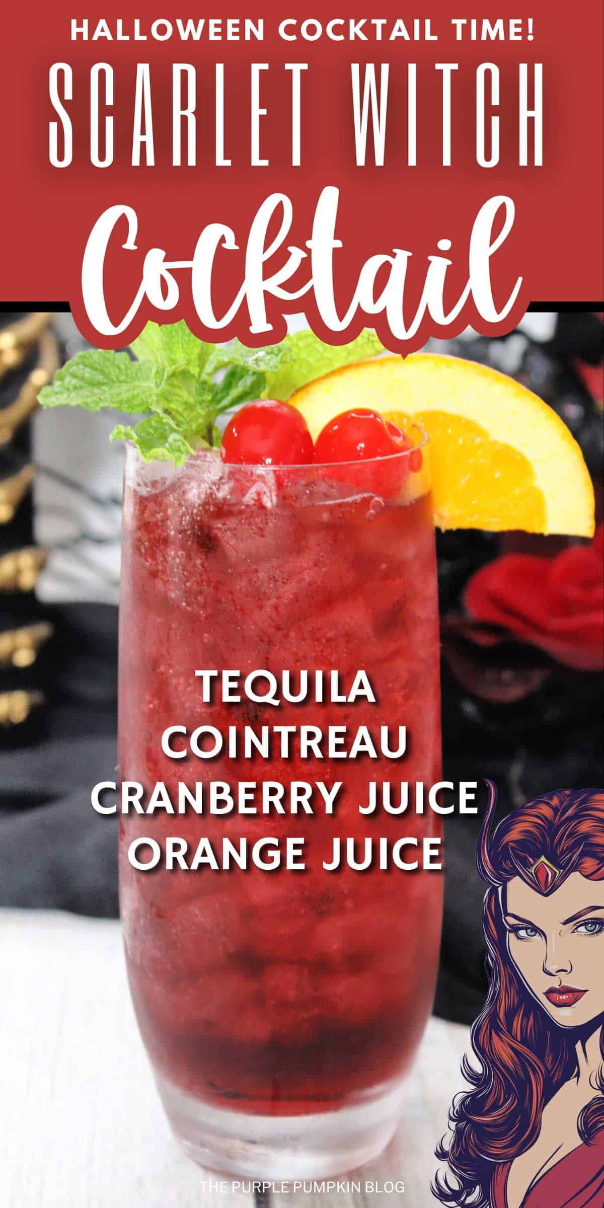Scarlet Witch Cocktail—A Bewitching Red Halloween Tequila Drink!