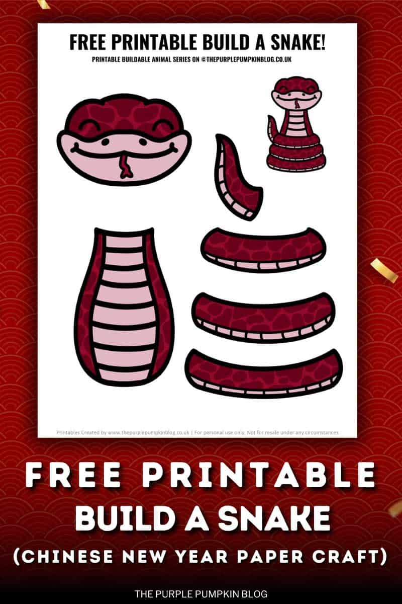 Printable Snake Craft Template Printable Snake Craft Template