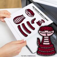 Free Printable Build A Snake Craft Template For Chinese New Year