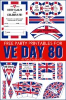 Free Printable VE Day Decorations—80th Anniversary | May 8th
