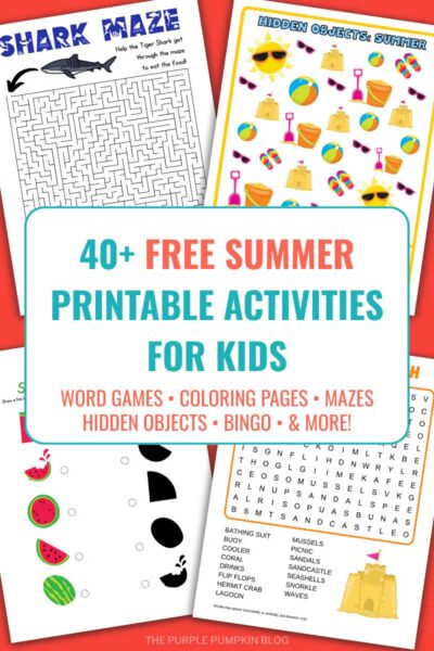 40+ Free Summer Printable Activities for Kids
