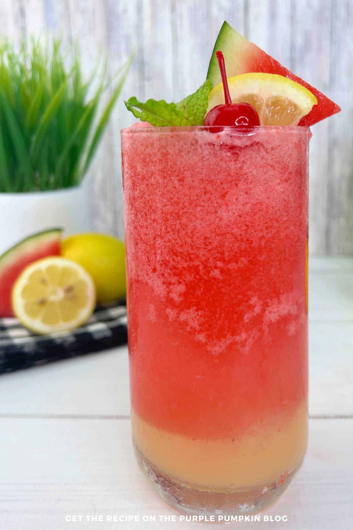 Spiked Frozen Watermelon Lemonade with Limoncello