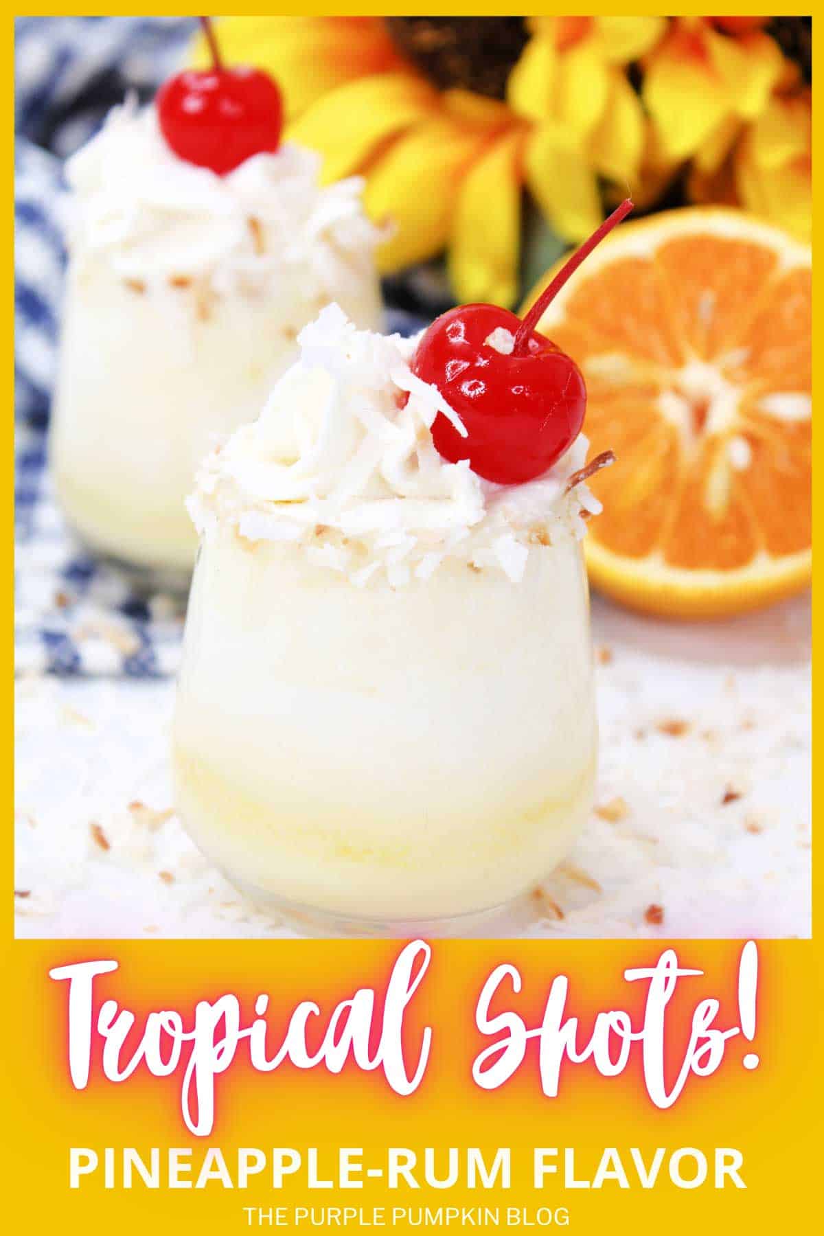 Pineapple Dole Whip Shot | Tropical Disney Cocktail Recipe