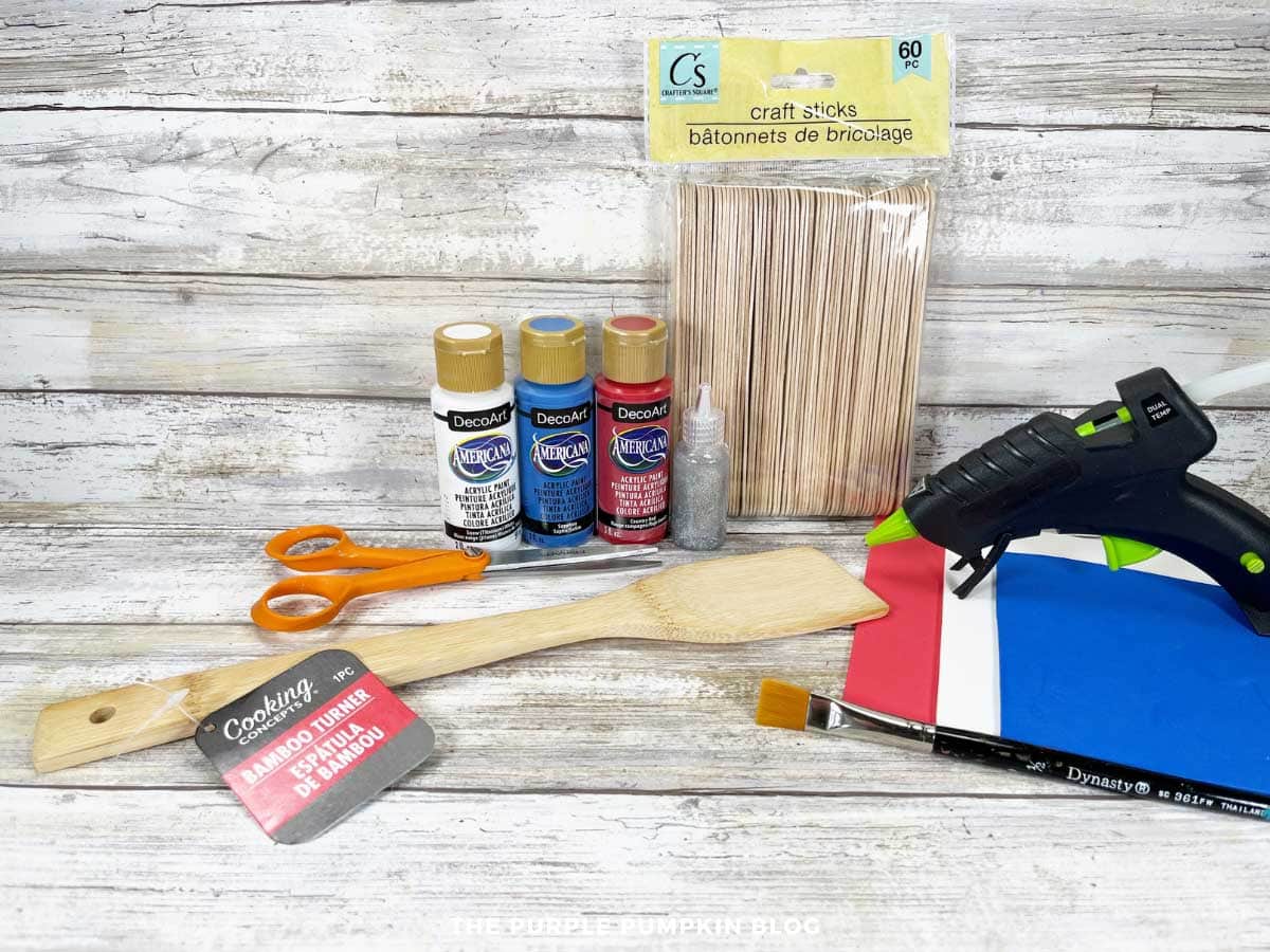 Wooden Spoon Uncle Sam Craft for Fourth of July