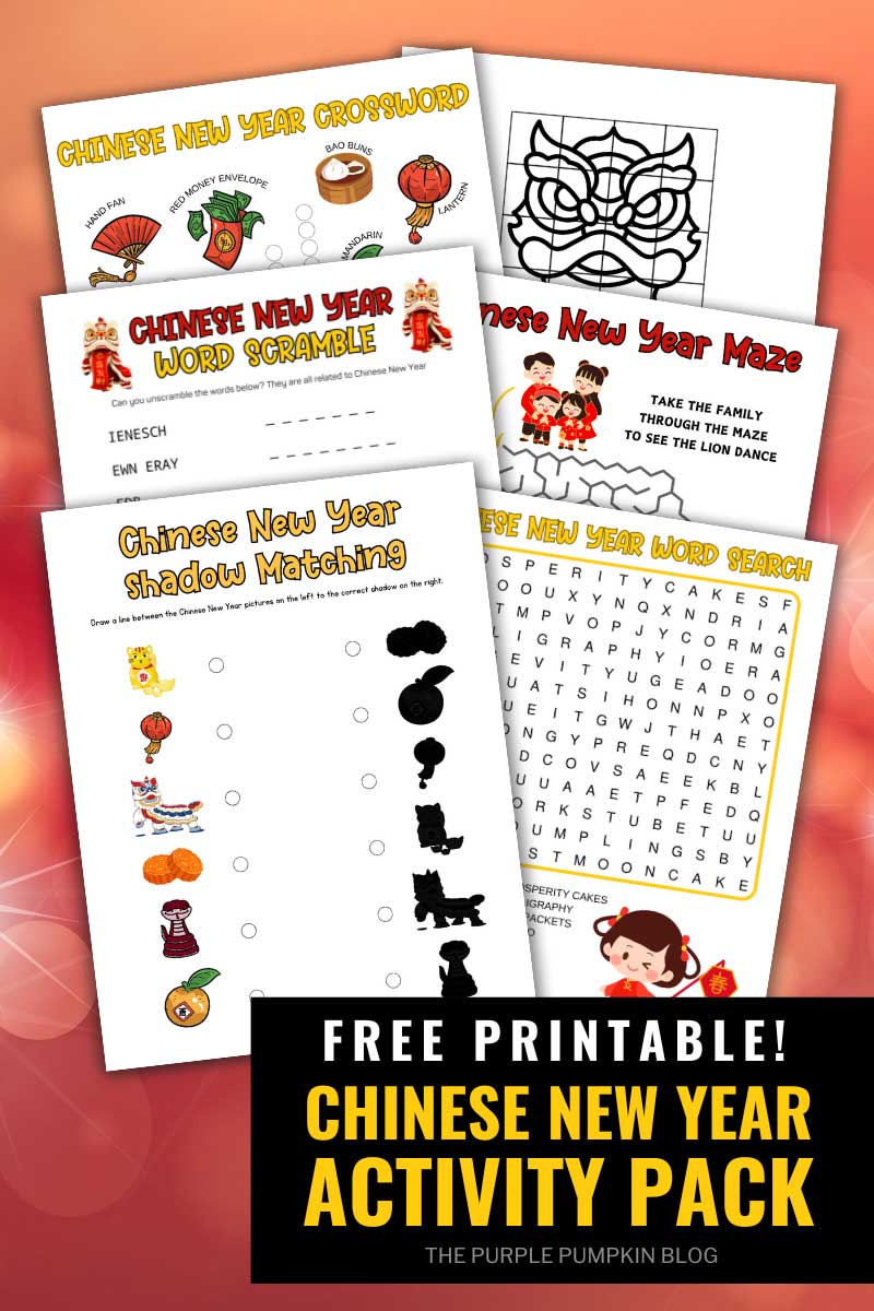 Free Printable Chinese New Year Activities Pack Year of the Rabbit