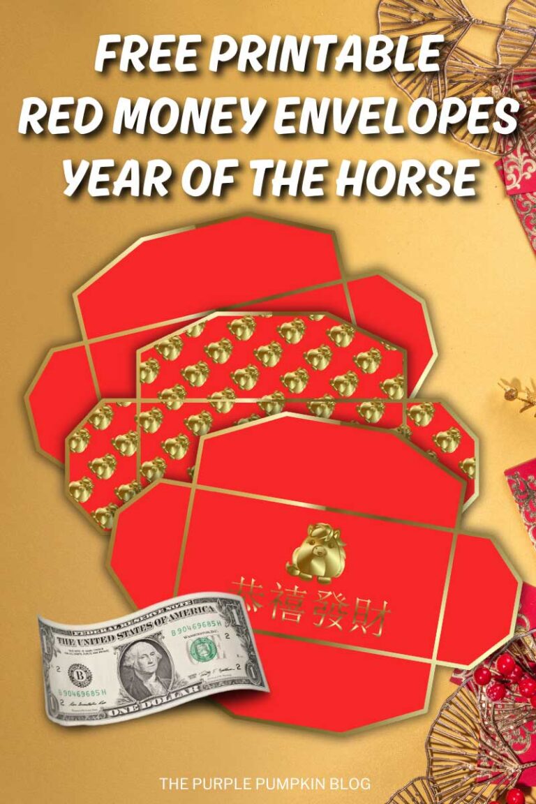 Free Printable Red Money Envelopes for Chinese New Year