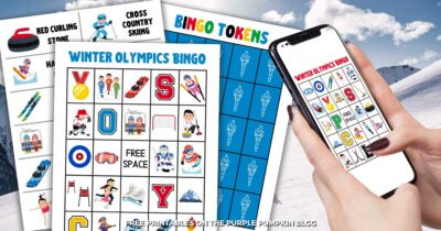 Free Printable Winter Olympics Bingo Cards