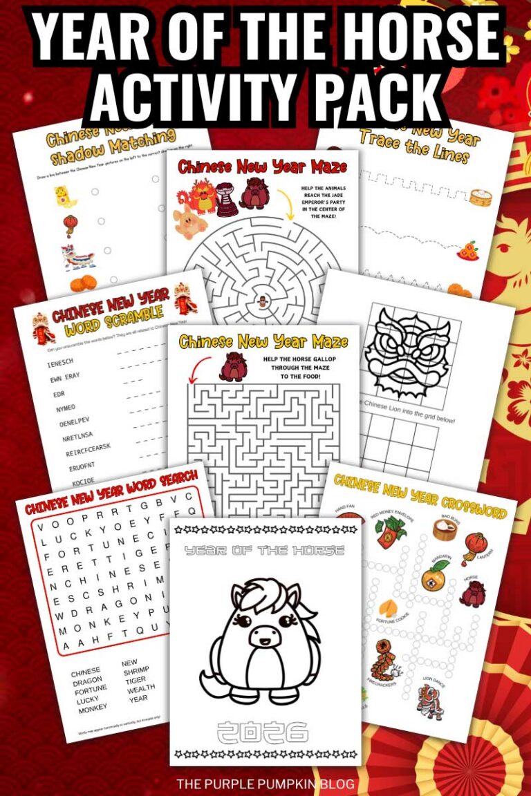Free Printable Chinese New Year Activities Pack Year of the Rabbit