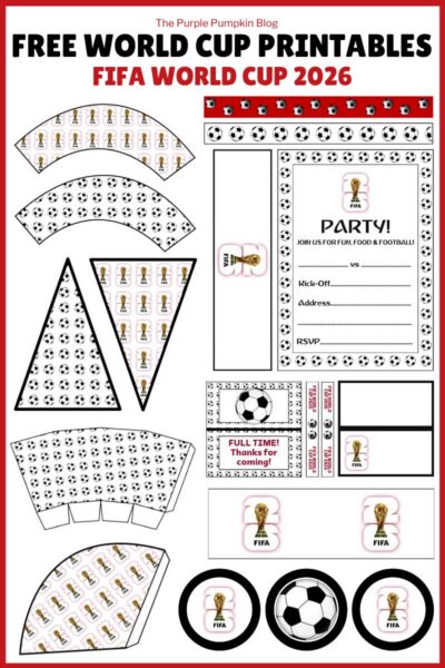 Free FIFA World Cup 2026 Printables (Canada, Mexico, USA)
